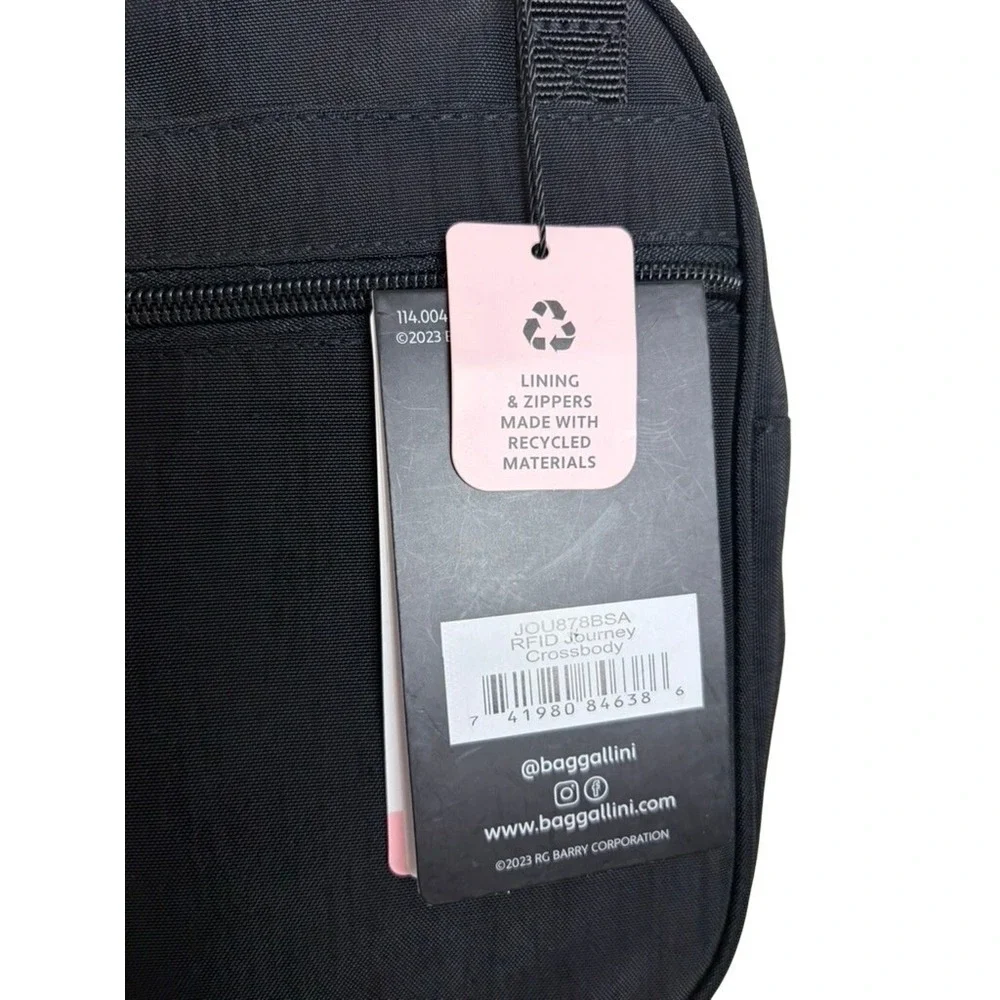 Baggallini | Bags | Baggallini Rfid Journey Crossbody Bag Black Nylon ...